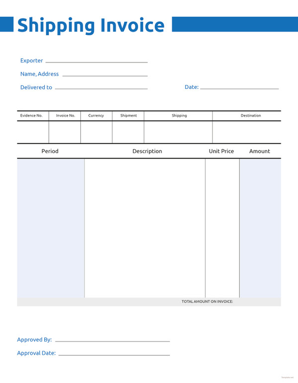 Invoice Template - 53+ Free Word, Excel, PDF, PSD Format Download