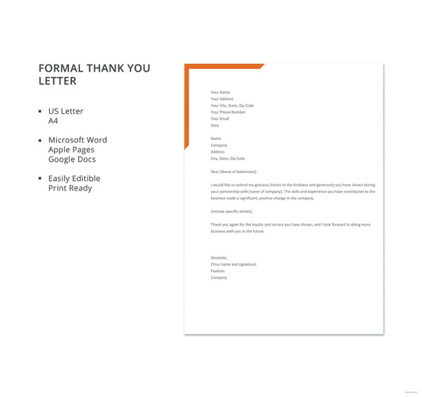 41+ Free Thank You Letter Templates - DOC, PDF
