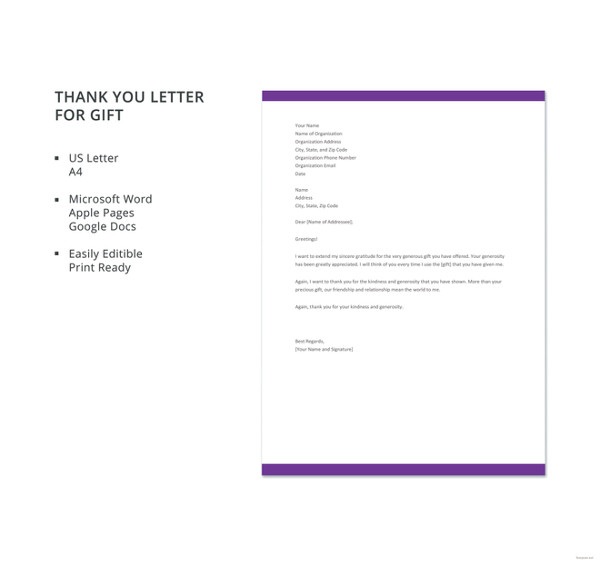 41+ Free Thank You Letter Templates - DOC, PDF