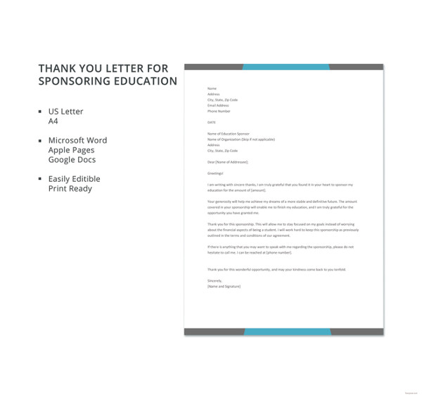 41+ Free Thank You Letter Templates - DOC, PDF