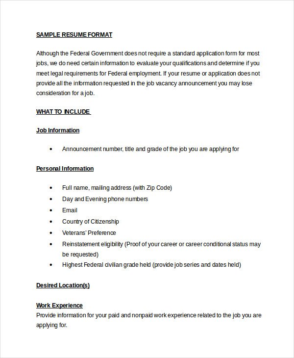 Free 10+ Best Resume Formats - DOC, PDF, PSD