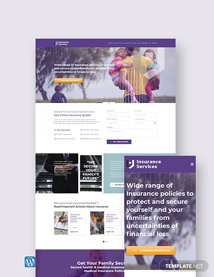 26+ Insurance Website Themes & Templates