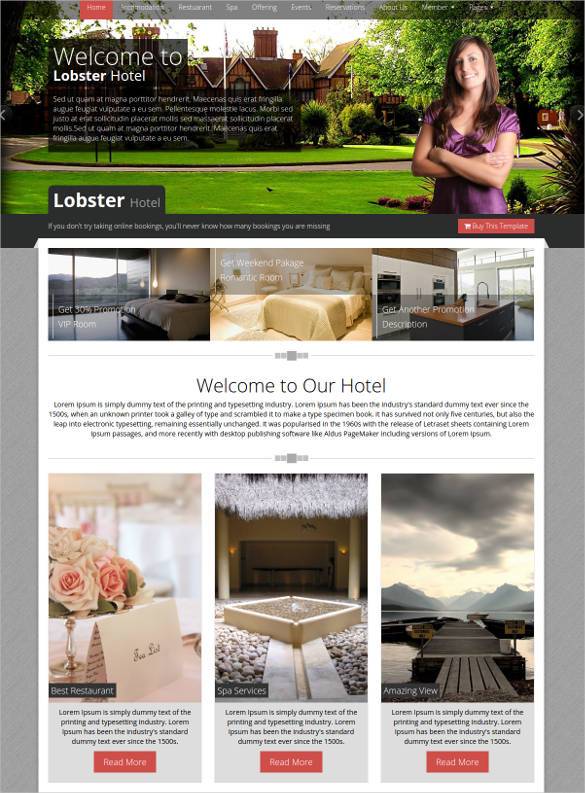 24+ Hotel Bootstrap Themes & Templates