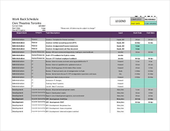 53 Sample Schedule Templates PDF Free Premium Templates