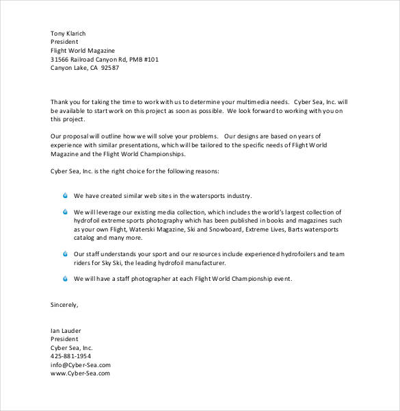 32+ Proposal Letter Templates - DOC, PDF