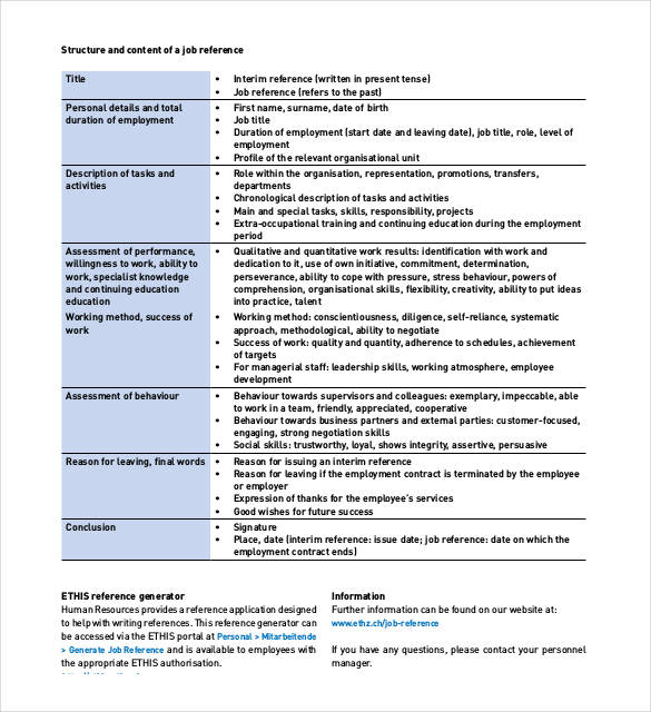 42+ Reference Letter Templates - PDF, DOC