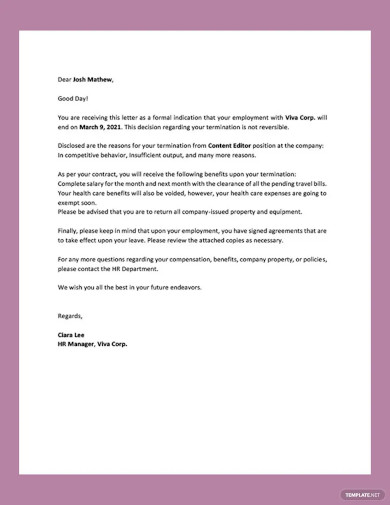 39+ FREE Notice Period Letter Templates - PDF, DOC | Free & Premium ...