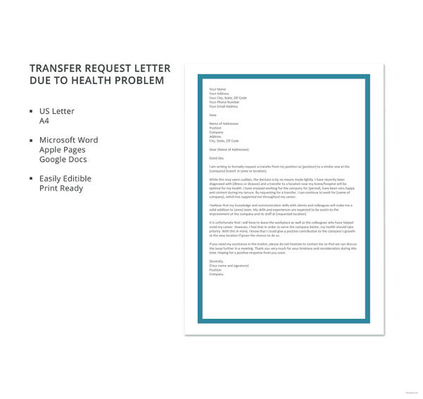 22+ Internal Transfer Letters - PDF, DOC