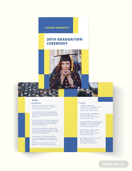 16+ Graduation Brochure Templates – Free PSD, EPS, Illustrator, AI, PDF ...