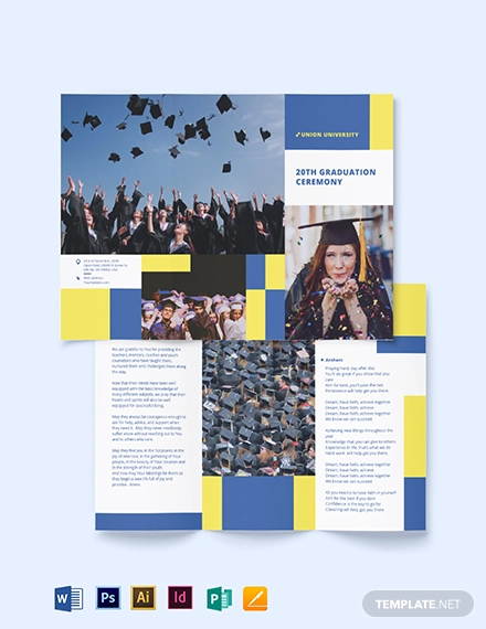 16+ Graduation Brochure Templates – Free PSD, EPS, Illustrator, AI, PDF ...