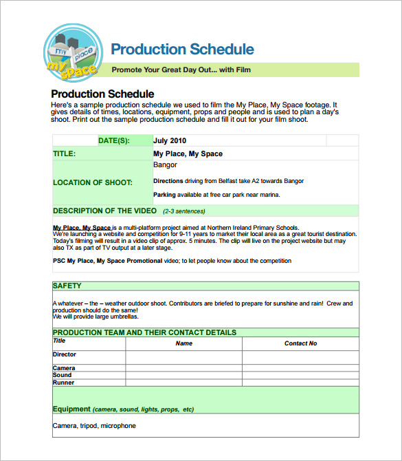 30+ Production Scheduling Templates - PDF, DOC, Excel