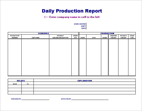 30+ Production Scheduling Templates - PDF, DOC, Excel
