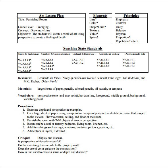 Elementary Lesson Plan Template 11 Free Word Excel PDF Format 