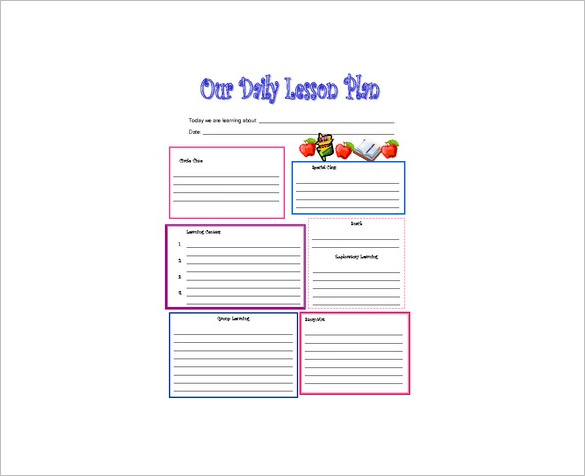 Daily Lesson Plan Template - 16+ PDF, Word, Format Download!