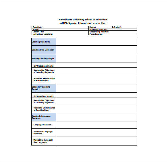 7+ Teacher Lesson Plan Templates - DOC, PDF, Excel