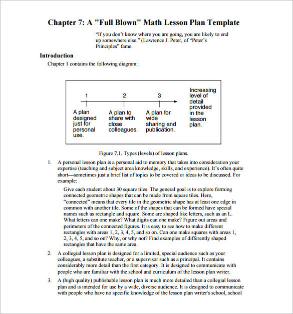 Middle School Lesson Plan Template - 11+ Word, Excel, PDF Format Download!