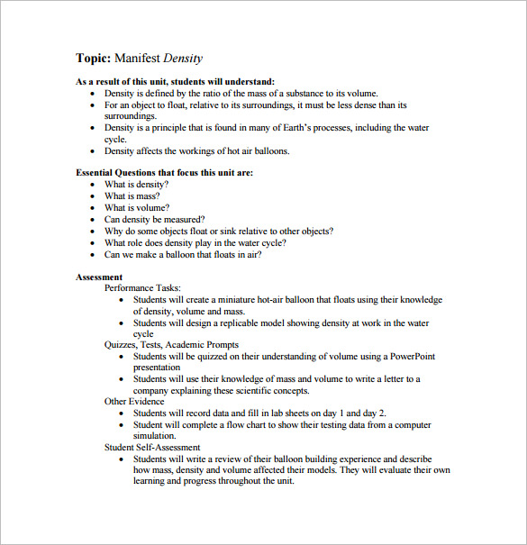 Middle School Lesson Plan Template - 11+ Word, Excel, PDF Format Download!