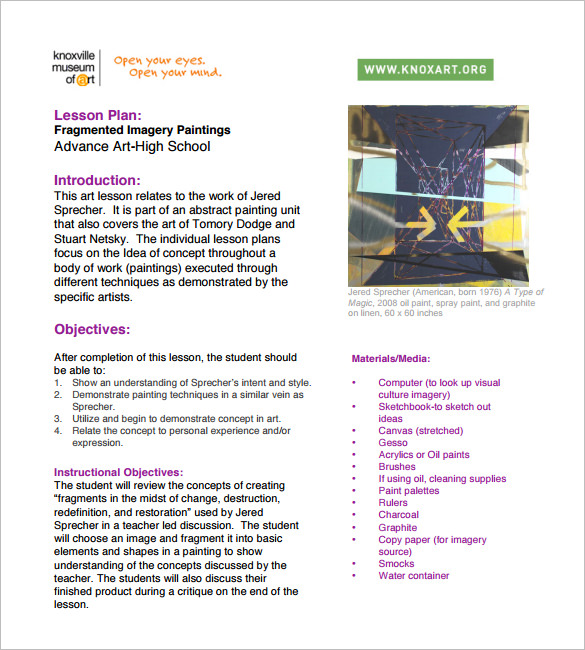 High School Lesson Plan Template -13+ PDF, Word, Format Download!