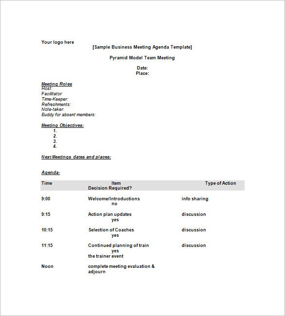 25+ Simple Agenda Templates - PDF, DOC