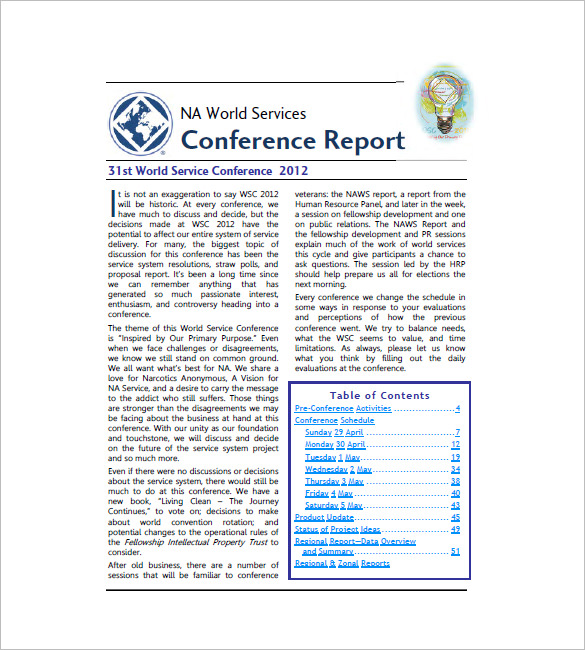 Conference Agenda Template 8 Free Word Excel PDF Format Download