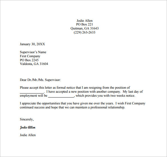  How To Draft A Resignation Letter A Formal Draft Formal Resignation 