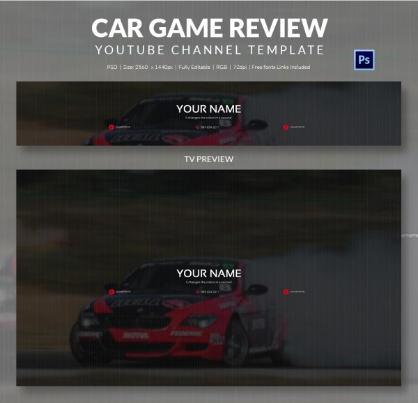 72+ YouTube Banner Templates - PSD