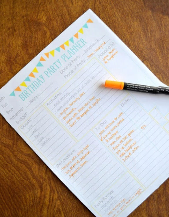 Party Agenda Template - 9+ Free Word, Excel, PDF Format Download