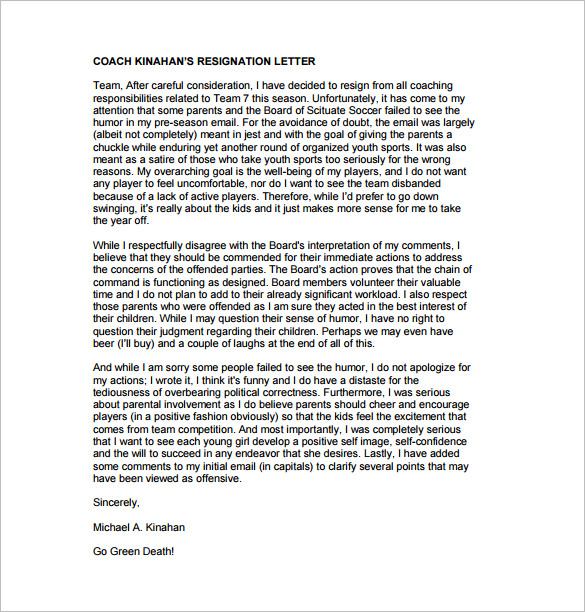 10+ Funny Resignation Letter Templates in Google Docs | Word | Outlook ...