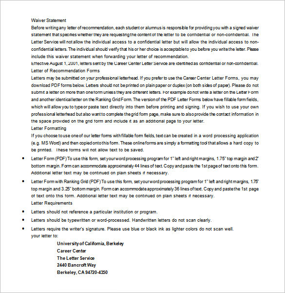 15+ Letters of Recommendation for Graduate School - PDF, DOC