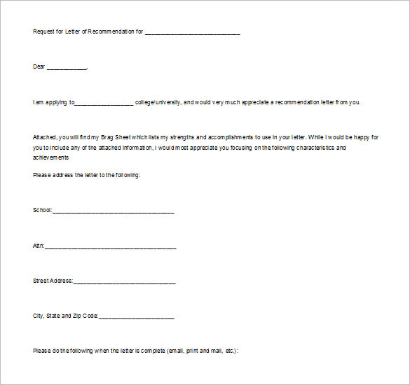 16+ College Recommendation Letters - DOC, PDF