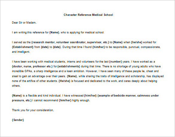 Character Letter of Recommendation – 7+ Free Word, Excel, PDF Format ...