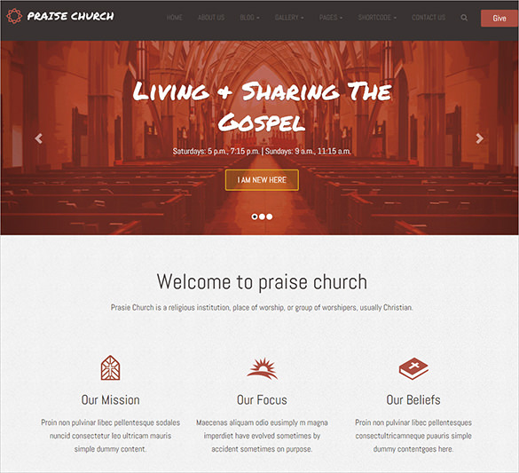 20 Church Bootstrap Themes Templates