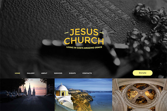 Free Bootstrap Church Templates Printable Templates