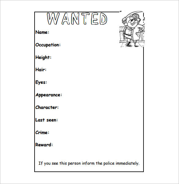 Wanted Poster - 34+ Free Printable Templates in Word, PSD, Illustration ...
