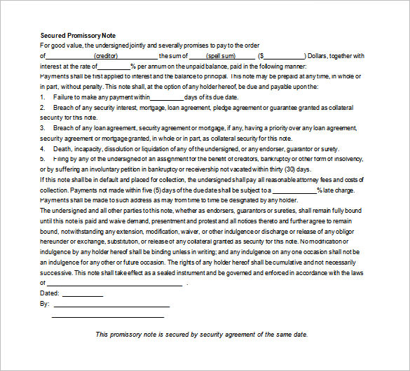 35+ Promissory Note Templates - DOC, PDF