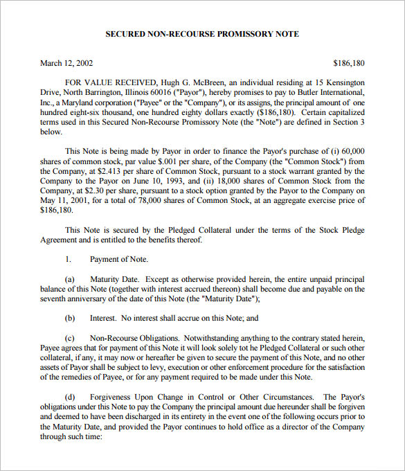 35+ Promissory Note Templates - DOC, PDF