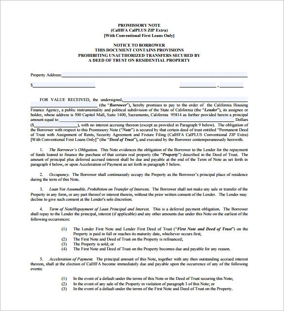 35+ Promissory Note Templates - DOC, PDF