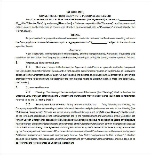 35+ Promissory Note Templates - DOC, PDF