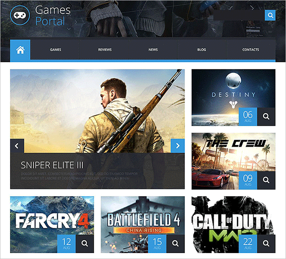 15+ Gaming Bootstrap Themes & Templates
