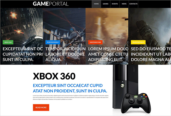 15+ Gaming Bootstrap Themes & Templates
