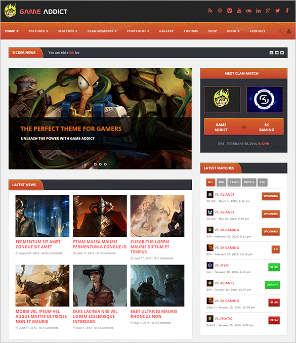 15+ Gaming Bootstrap Themes & Templates