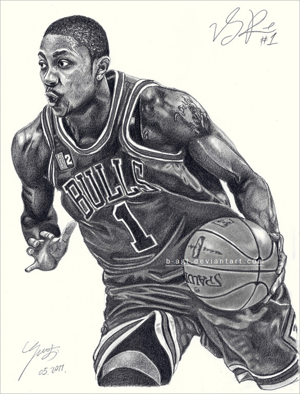 21+ Fantastic Basketball Drawings to Download! | Free & Premium Templates