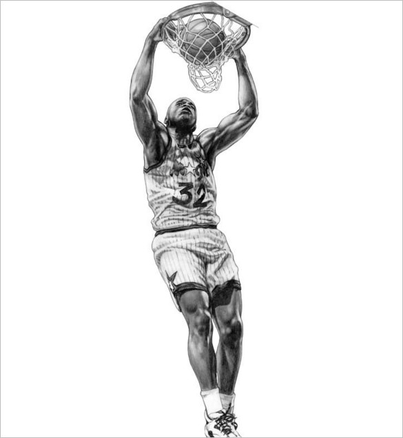 21+ Fantastic Basketball Drawings to Download!
