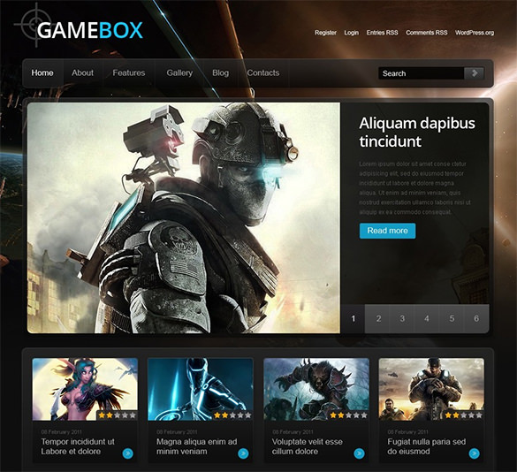 19+ Gaming Blog Themes & Templates