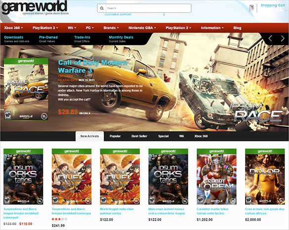 19+ Gaming Blog Themes & Templates