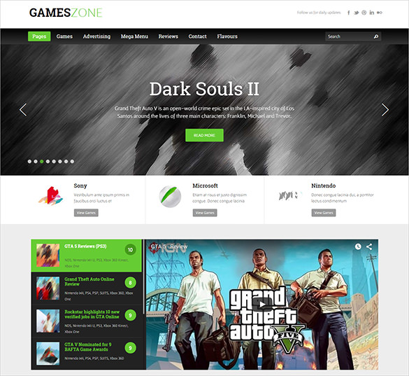 19+ Gaming Blog Themes & Templates