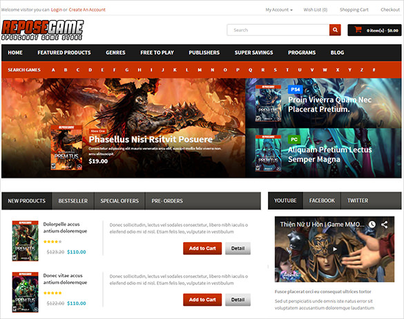 19+ Gaming Blog Themes & Templates