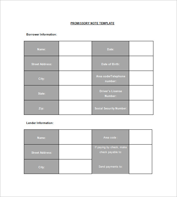 7+ Blank Promissory Note - Free Sample, Example, Format Download!