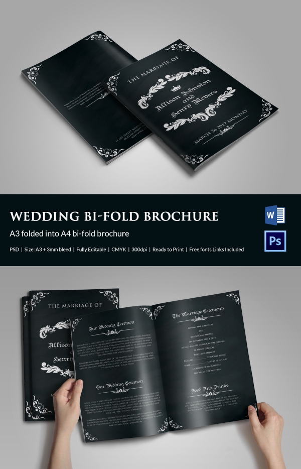 Wedding Program Template - 41+ Free Word, PDF, PSD Documents Download ...