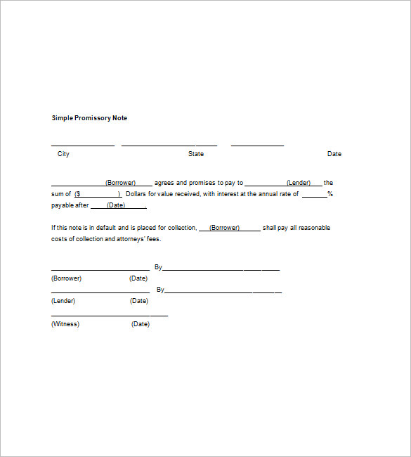 Loan Promissory Note – 10+ Free Word, Excel, PDF Format Download